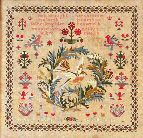Hannah Barnett ca 1850 – Queenstown Sampler Designs | :: Welcome Sassy ...